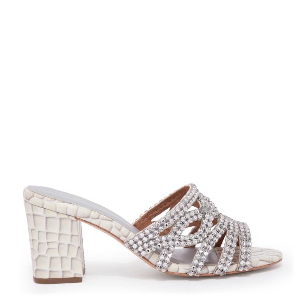 Nicoli Talon sandals for Women - White in UAE | Level Shoes