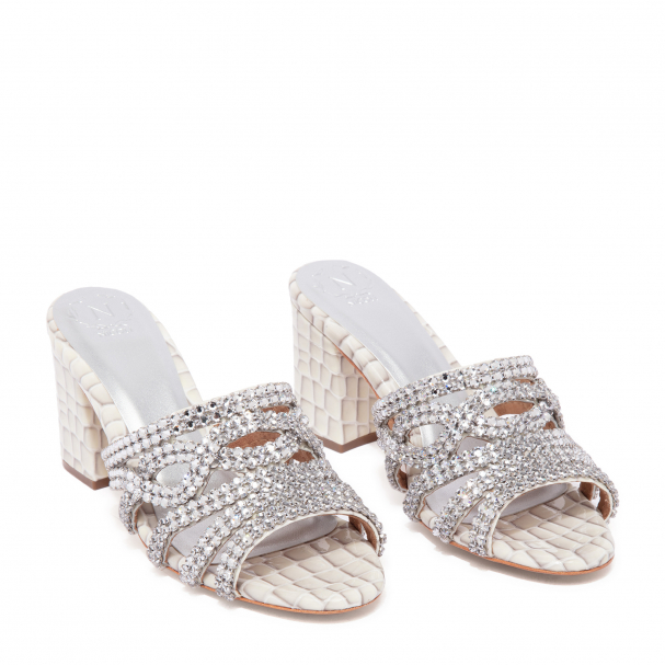 Nicoli Talon sandals for Women - White in UAE | Level Shoes