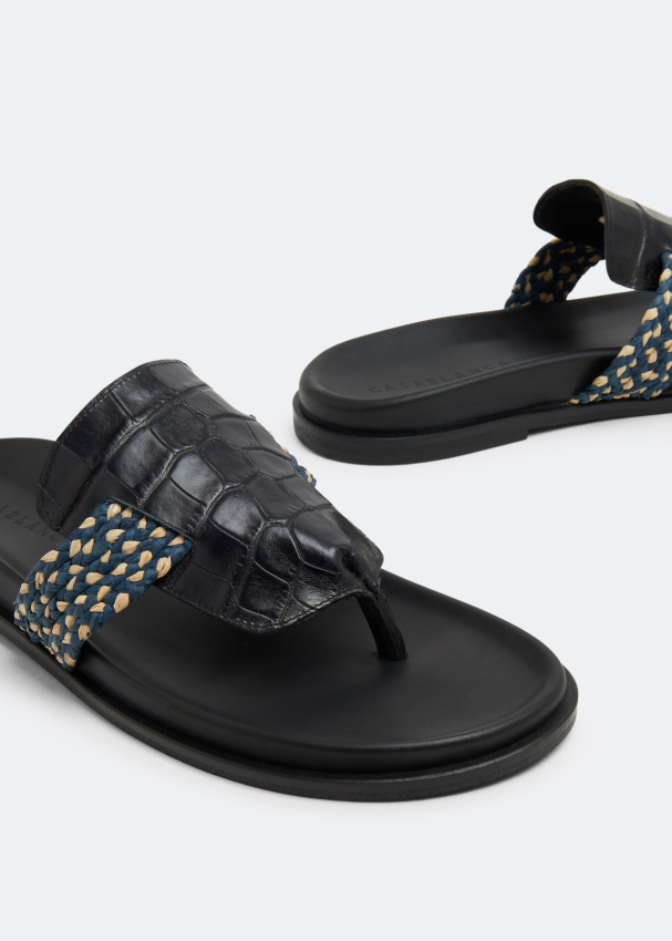 Casablanca 1942 Tangin sandals for Men - Blue in UAE | Level Shoes