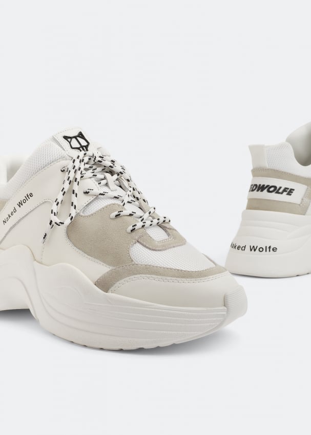 Naked Wolfe Titan sneakers for Men - White in UAE | Level Shoes