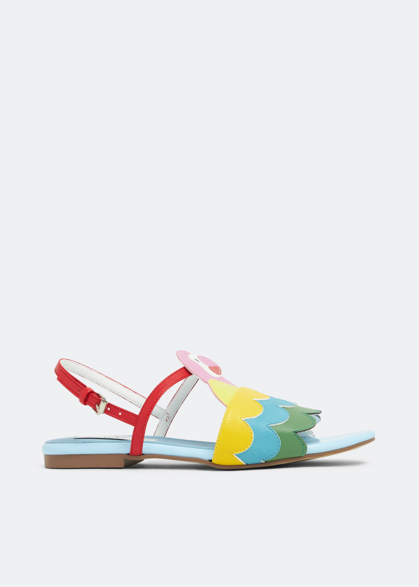 Stella McCartney Parrot slingback sandals for Girl - Multicolored in ...