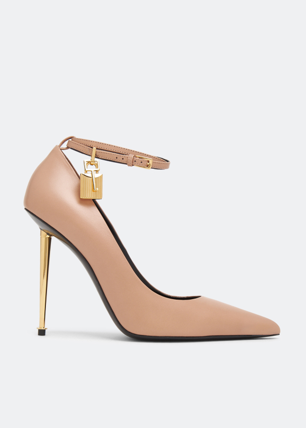 Tom Ford Padlock pointy pumps for Women - Beige in UAE | Level Shoes