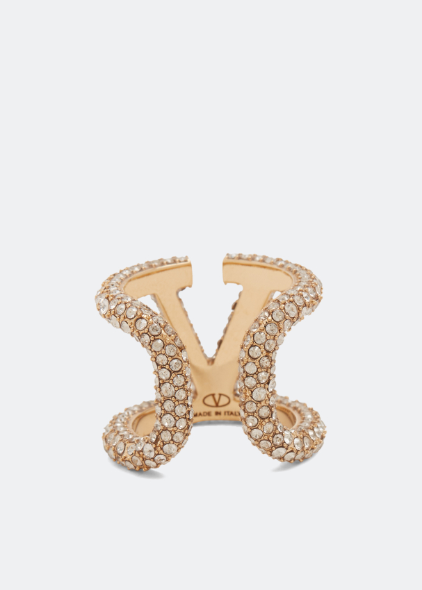 Valentino Garavani VLogo Signature ring for Women - Gold in UAE | Level ...