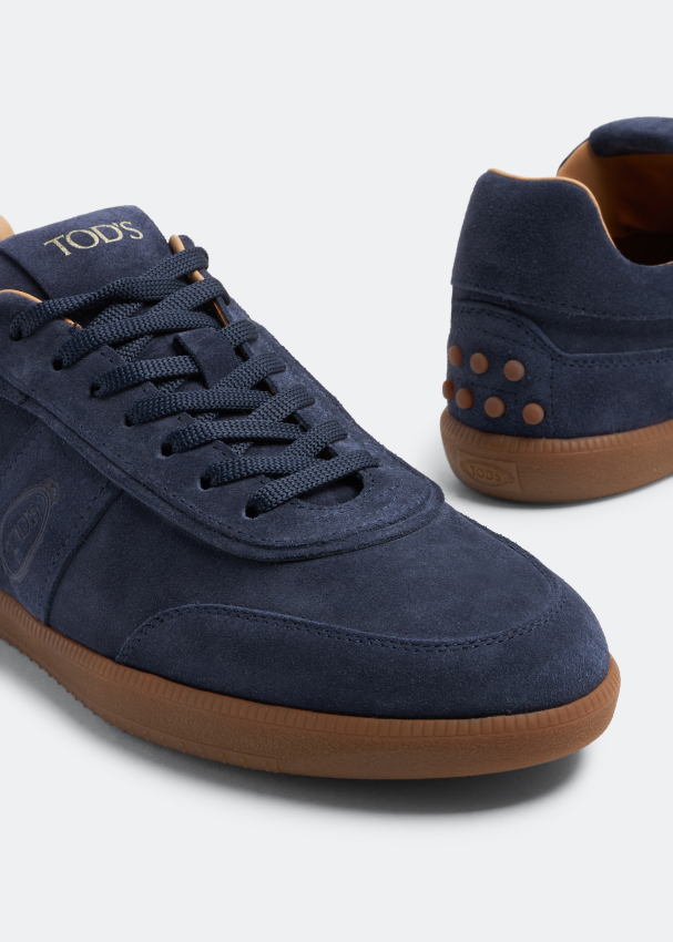 Tod's Tabs suede sneakers for Men - Blue in Kuwait | Level Shoes