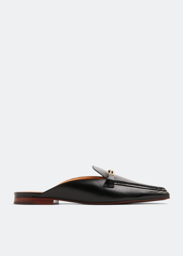 Tod's Leather mules for Women - Black in UAE | Level Shoes