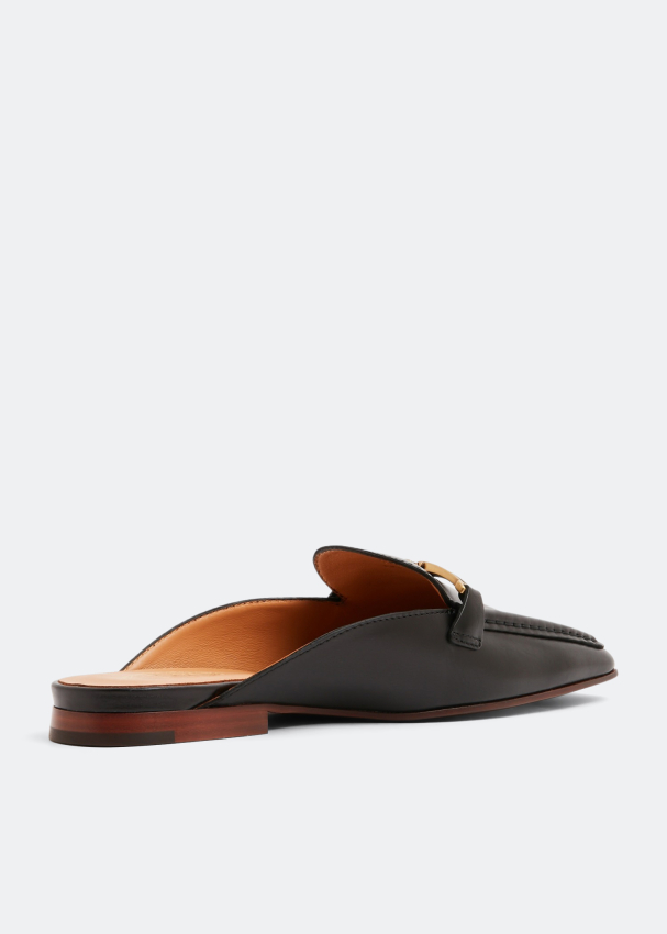 Tod's Leather mules for Women - Black in UAE | Level Shoes
